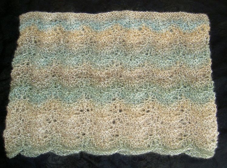 Strickanleitung Loop / Schal Wellenmuster #002 - myPatterns.de